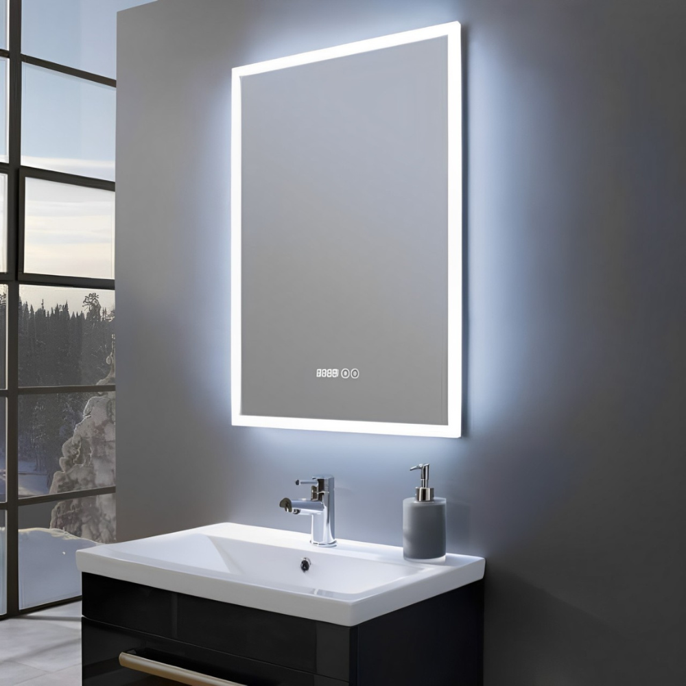 5000K LED Hotel Bathroom Mirror | HYC Design & Hotel Supply